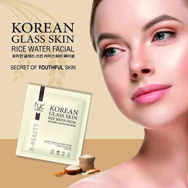 Korean Glass Skin Rice Water Facial Kit 9 Steps 183g – FYC PROFESSIONAL