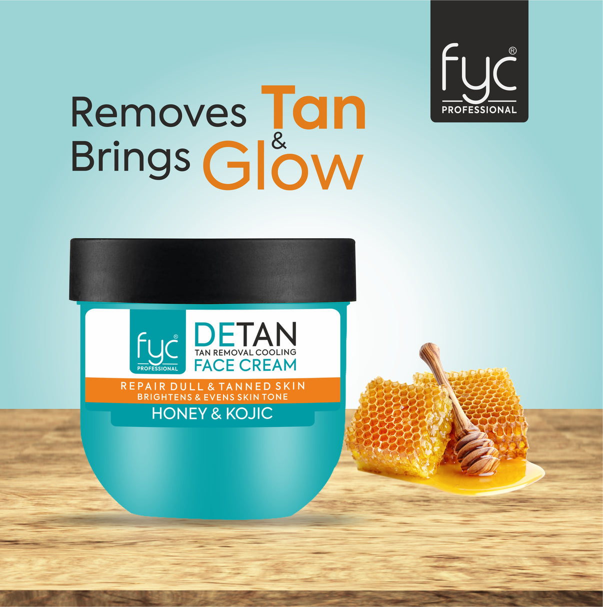 Detan Tan Removal Cooling Face Cream (400g-Jar) – FYC PROFESSIONAL
